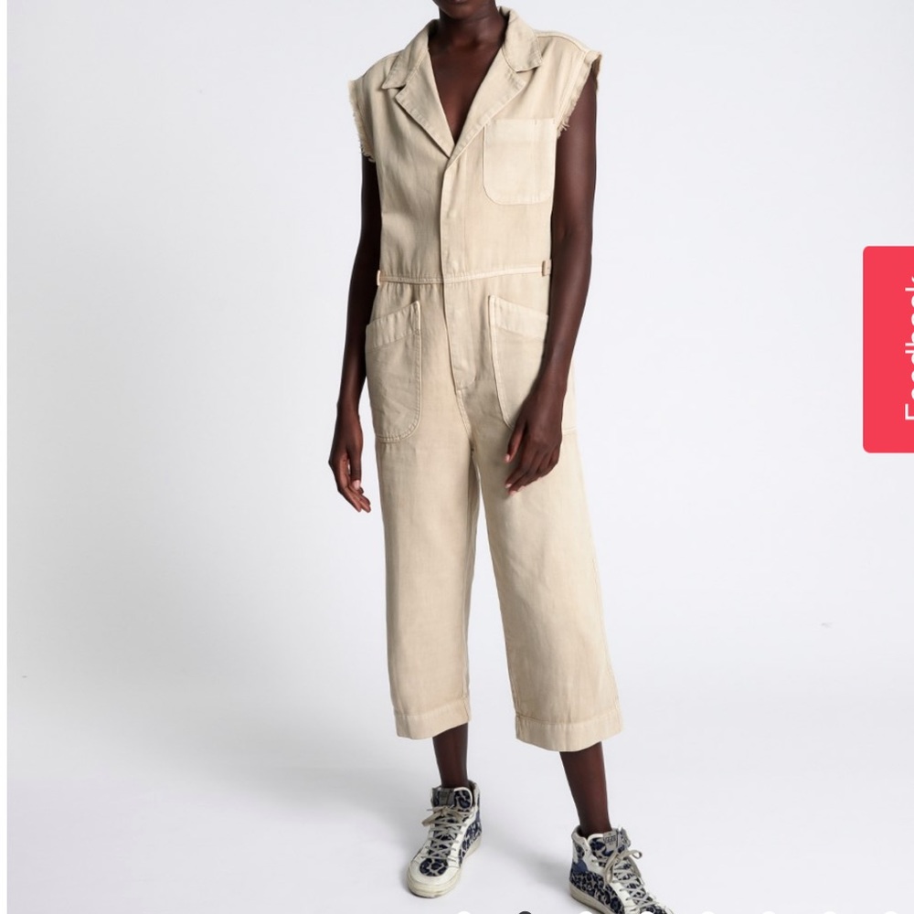 One Teaspoon Stone Beige Safari Camp Overalls - Gem